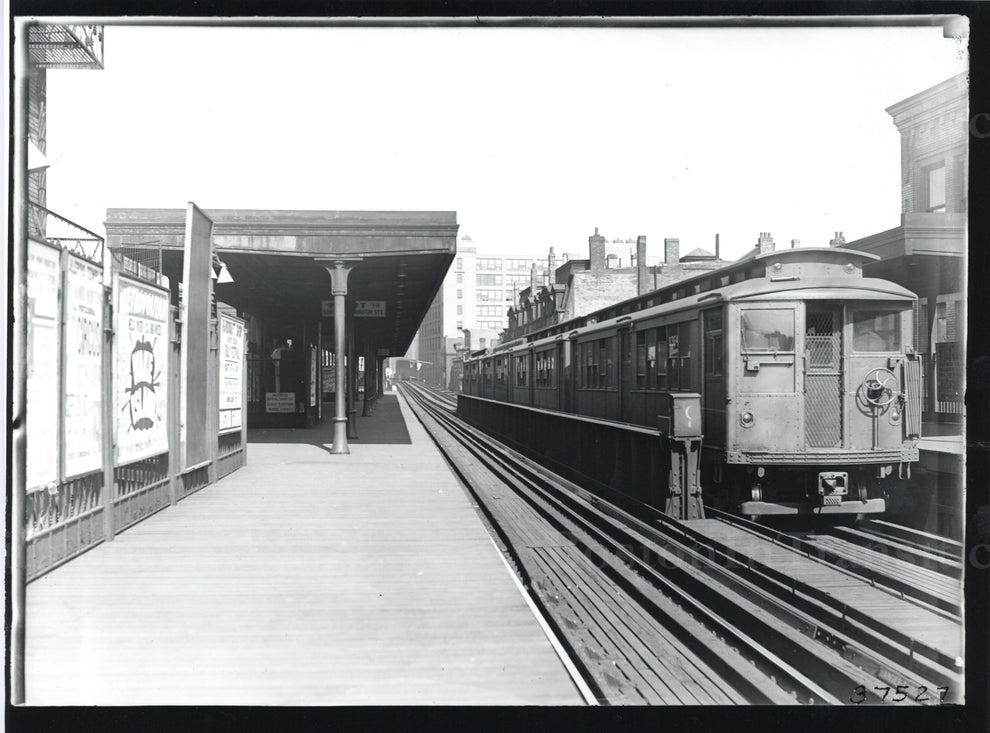 Dover Station with Train of 300-Series Elevated Cars – Boston In Transit