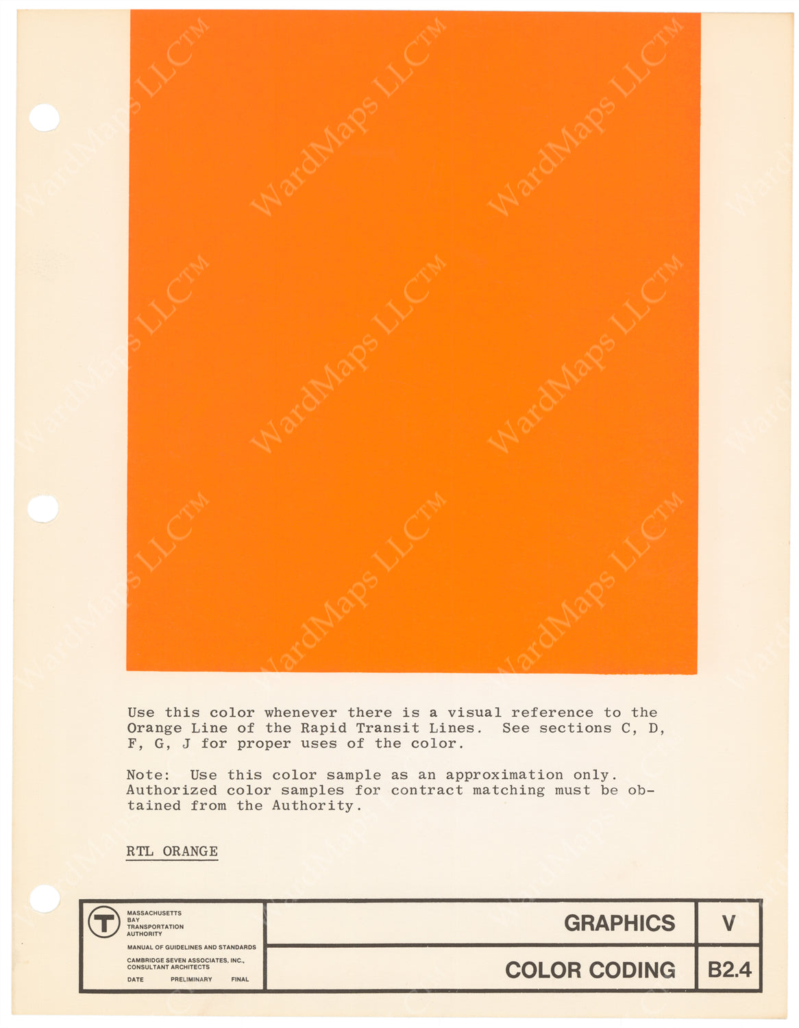 MBTA Colors Master Sheet 1966: Orange – Boston In Transit